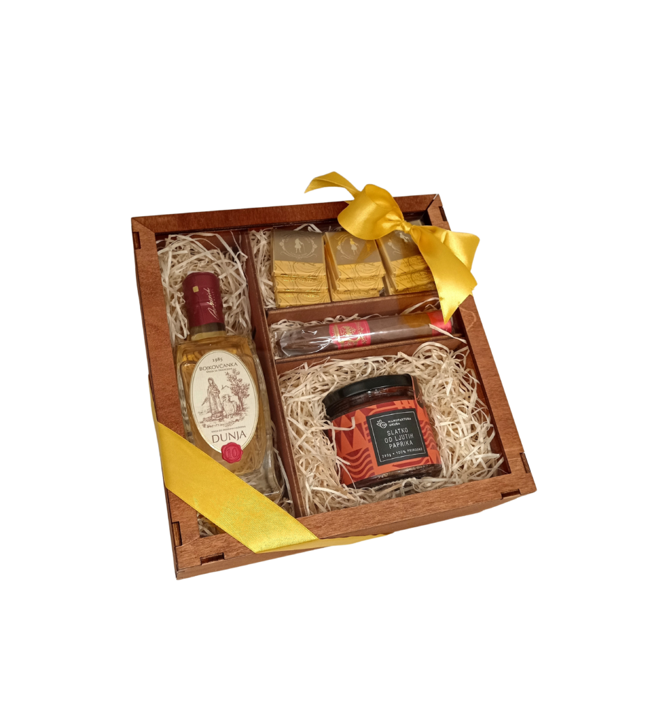 Wood box S Vermilion | The Box Shop